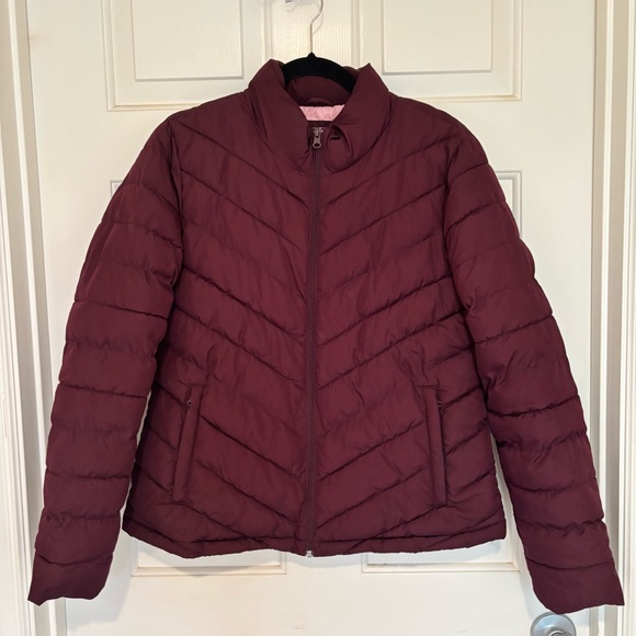 GAP | Jackets & Coats | Gap Womens Deep Red Puffer Jacket | Poshmark
